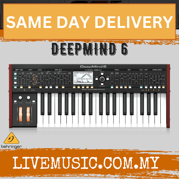 Behringer DeepMind 6 37-key 6-voice Analog Synthesizer ( DEEP MIND 6 ...
