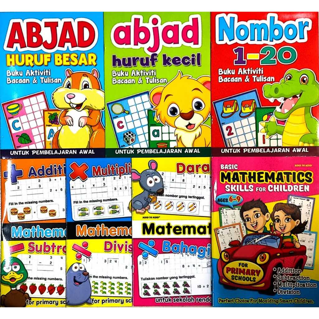 (MIND TO MIND)BUKU NURSERY & PRESCHOOL AKTIVITI BACAAN TULISAN ...