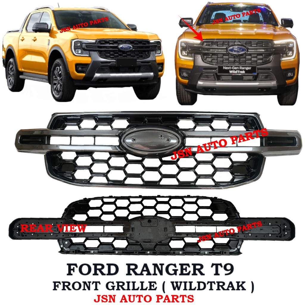 J121S03 FRONT GRILLE FORD RANGER T9 WILDTRAK 4X4 LORRY TRUCK AKSESORI ...