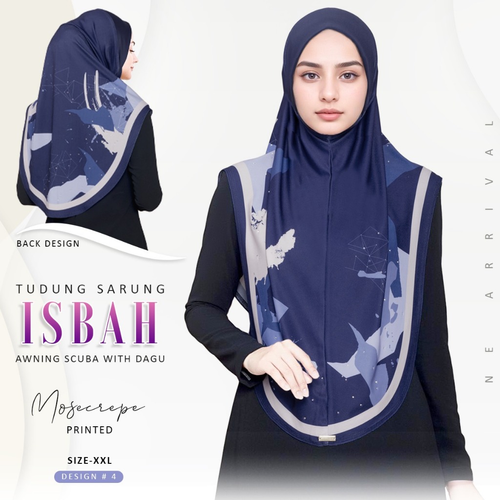 **New Arrival** Muslimah Style Isbah Tudung Sarung with Awning Scuba By ...