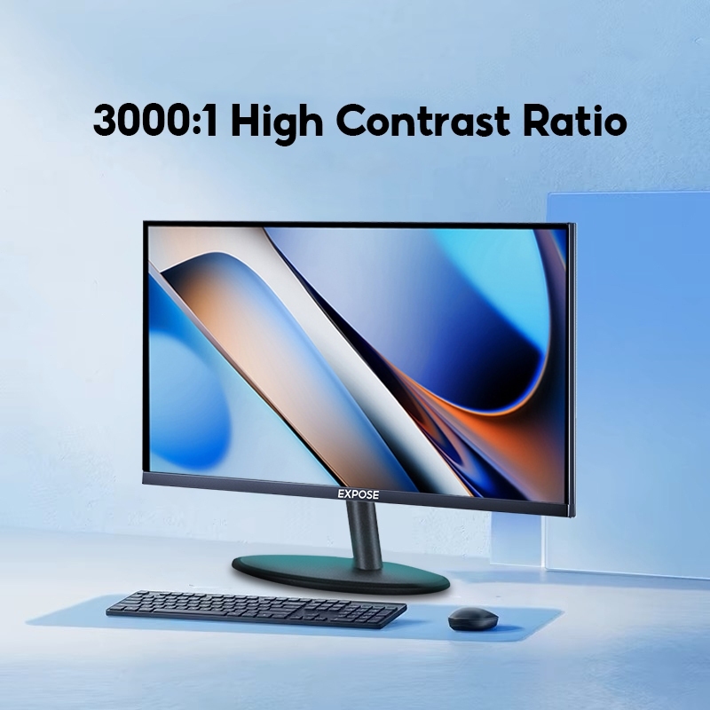 EXPOSE Monitor PC 22 Inch Gaming Monitor HDMI+VGA 1080P 75Hz FHD LED ...