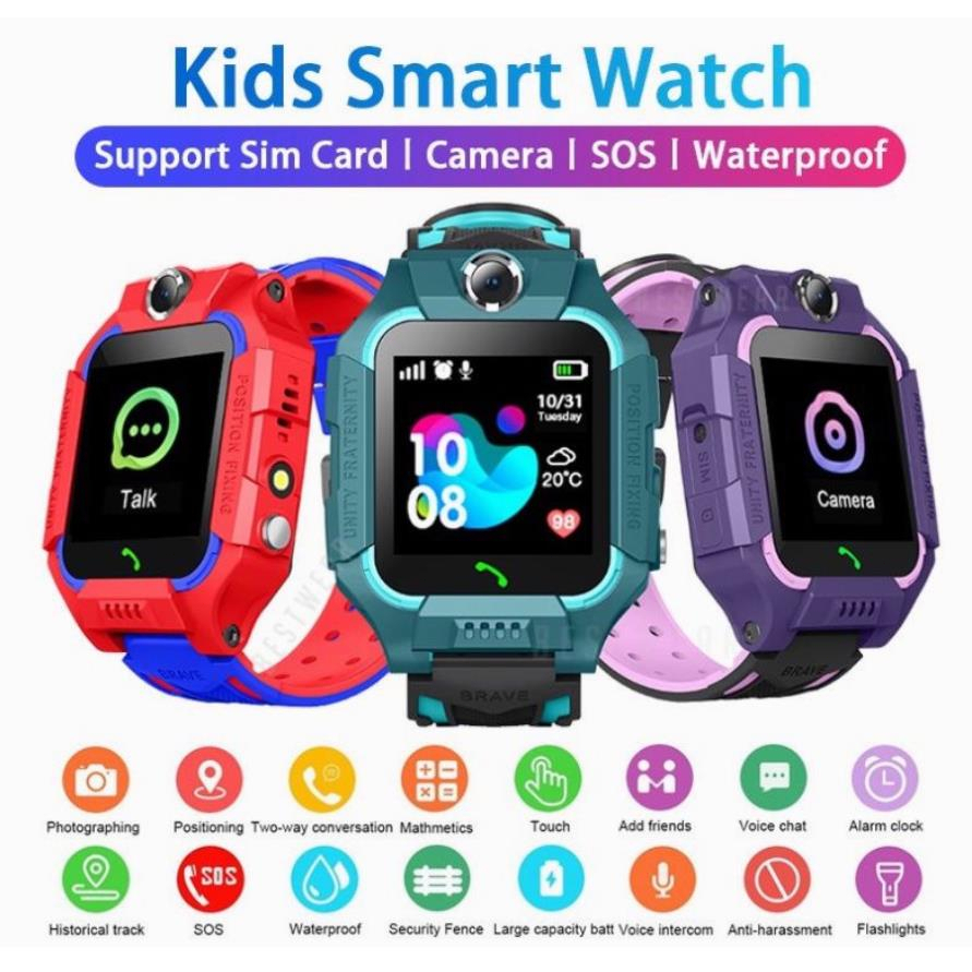 Phone call Kids Smartwatch Waterproof Camera Location SOS Kid 2G Smart ...