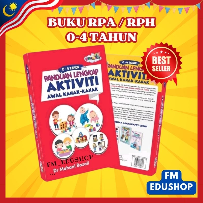 MOMMY HAPPY Buku RPA BUKU 0 - 4 Tahun | Panduan Lengkap Aktiviti Awal ...