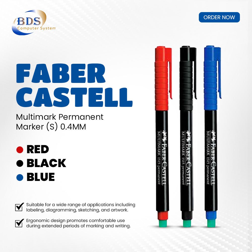 FABER-CASTELL MULTIMARK PERMANENT MARKER MULTI SURFACE OHP ERASABLE (S ...