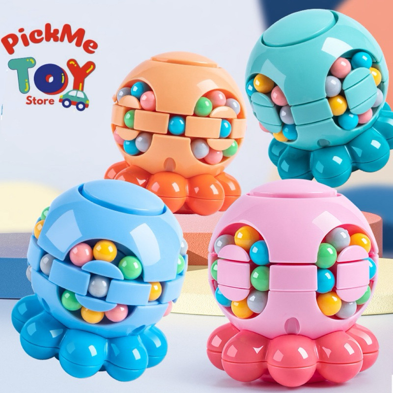 Rotating Magic Bean Fingertip Cube | Fidget Rubik’s Cube | Spin Bead ...