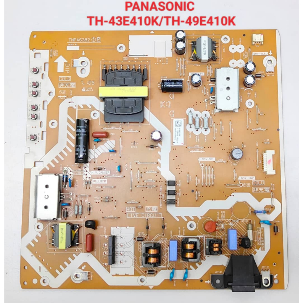 PANASONIC TH-43E410K/TH-49E410K/TH-49ES500K/TH-49ES630K (TNPA6382 1P ...
