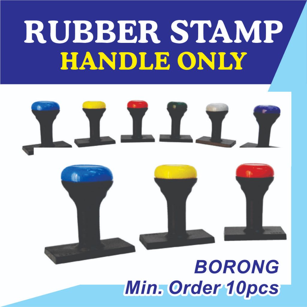 RUBBER STAMP HANDLE only (10pcs per pack)- harga borong | Shopee Malaysia