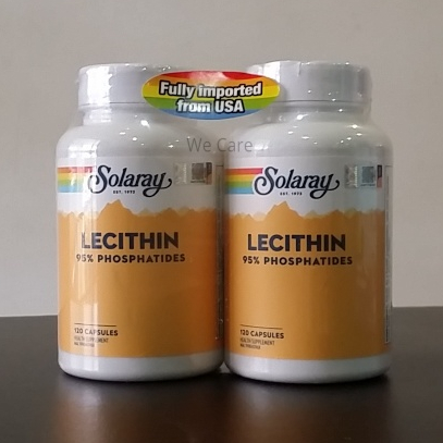 [TOTAL 3x120's] Solaray Lecithin 95% Phosphatides Capsules (For Fat ...