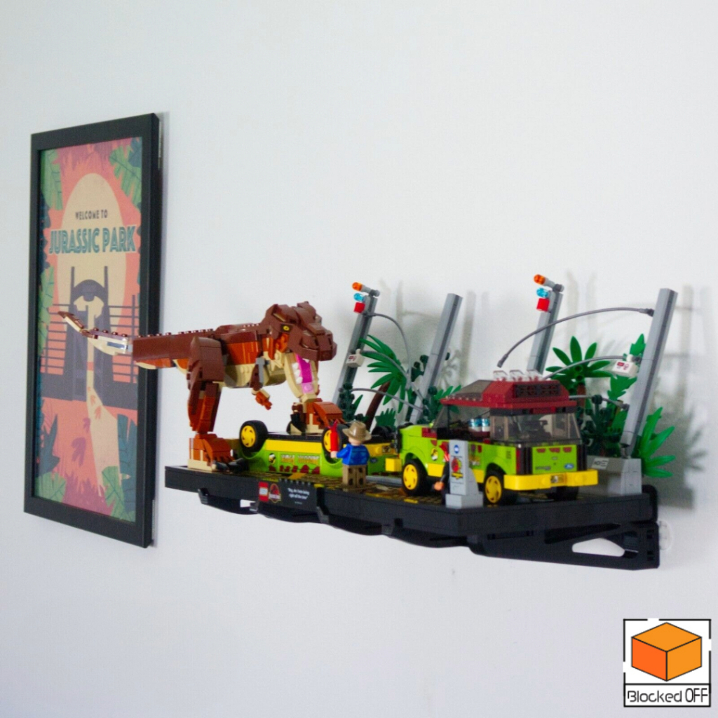 Wall Mount for Lego Jurassic Park Diorama T-rex Break Out (76956 ...