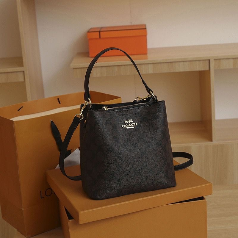 Coach Sling Bag Sling Beg Tote Pu Leather Shoulder Bag Handbag Bags ...