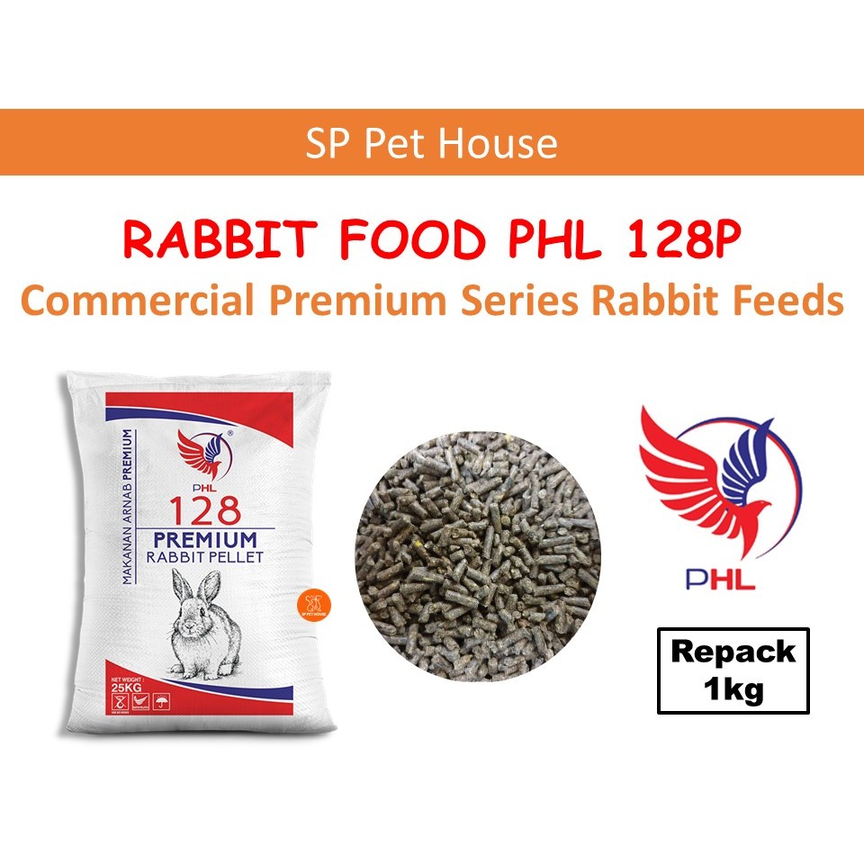 *REPACK 1KG* Rabbit Food Pellet Cap Bendera PHL 128P / Makanan Pellet ...