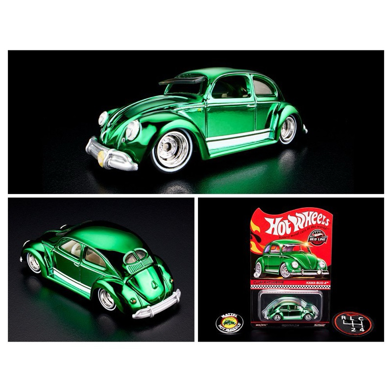 Hot Wheels Volkswagen Beetle RLC 2024 Membership with button and patch ...