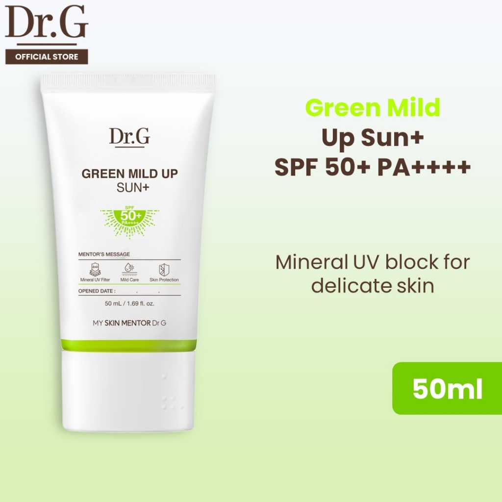 Dr.G Green Mild Up Sun+ SPF50+ PA++++ Sunscreen (50ml) | Shopee Malaysia