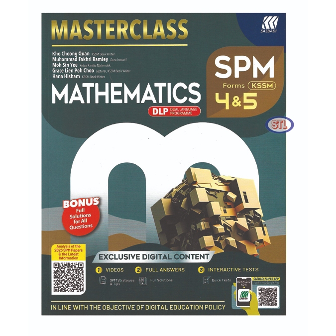 MasterClass SPM Mathematics(English Edition) KSSM | Shopee Malaysia