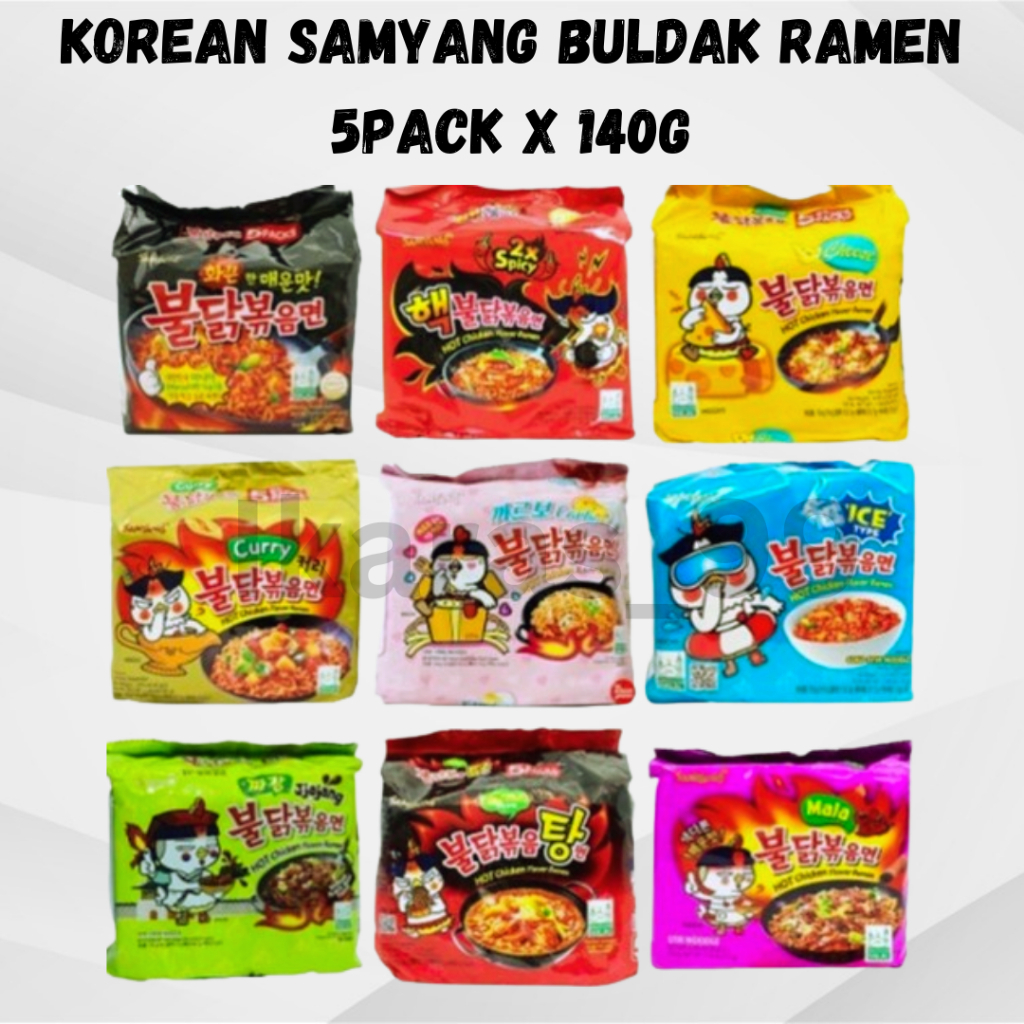 Samyang Ramen Halal PACKET(5PCS) | Shopee Malaysia
