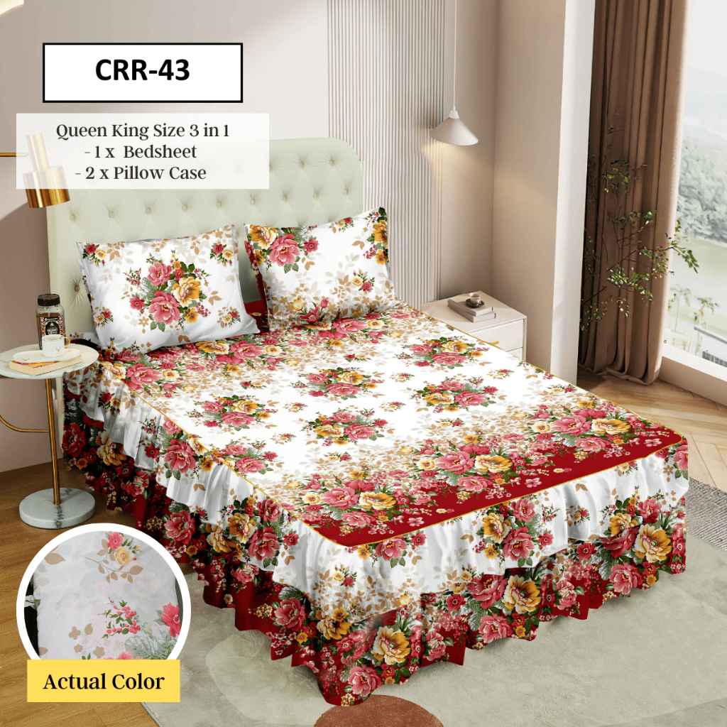 Cadar Bedsheet 3 in 1 Ropol Beropol Pengantin Patchwork Set Puteri ...