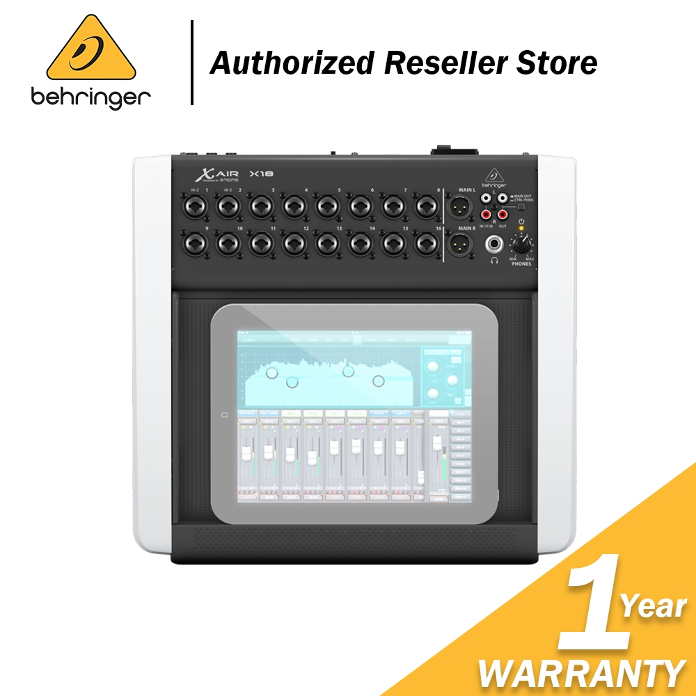 Behringer X Air X18 18-channel Tablet-controlled Digital Mixer (X-18 ...