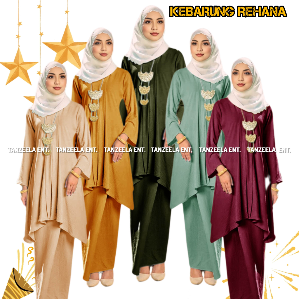 KEBAYA REHANA IRONLESS, BAJU KURUNG MURAH, KEBARUNG PLUS SIZE (S-2XL ...