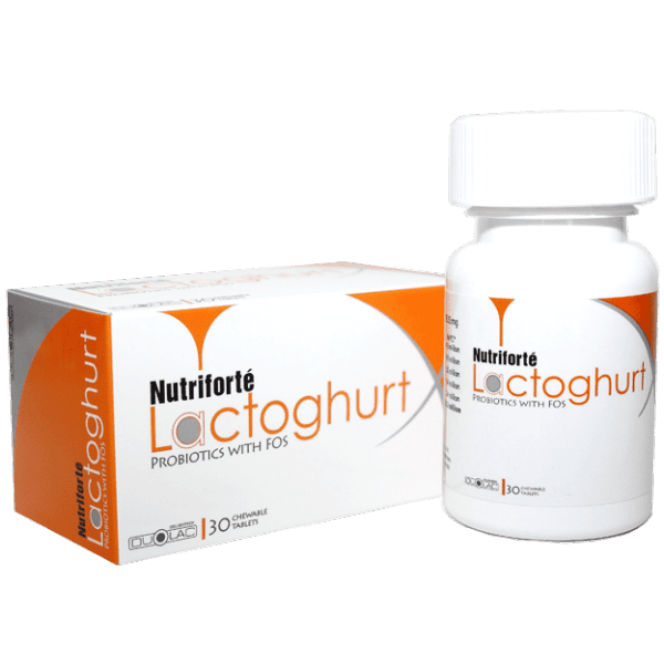 Nutriforte Lactoghurt 30's probiotics jenis kunyah untuk gastrik dan ...