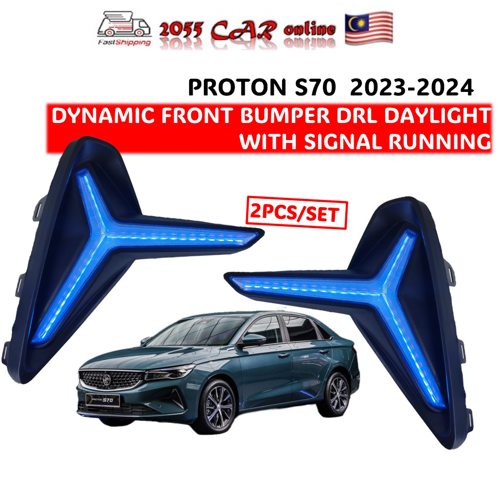 Proton S70 (2023-2024) LED Daylight Foglamp Cover Front Bumper LED ...