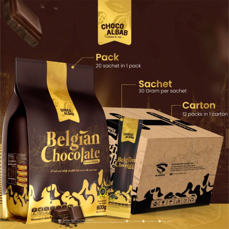 BELGIAN CHOCOLATE DRINK (CHOCO ALBAB) READY STOCK | Shopee Malaysia