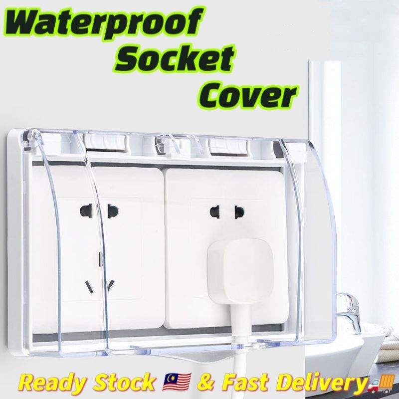 Outdoor/Indoor Weatherproof PVC Switch SocketCover Outdoor Cover Weatherproof Cover | Shopee ...