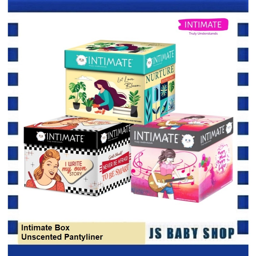 Intimate Box Unscented Pantyliner (Slim 100's, Regular 100's, Long 60's ...