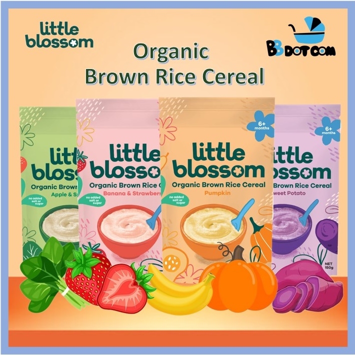Little Blossom Organic Brown Rice Baby Cereal 150g / Halal Baby Food ...