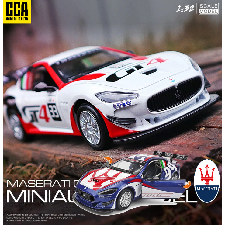 1:32 for Maserati GT4 Le Mans Sport Racing Car Model Toy Die Cast Metal ...