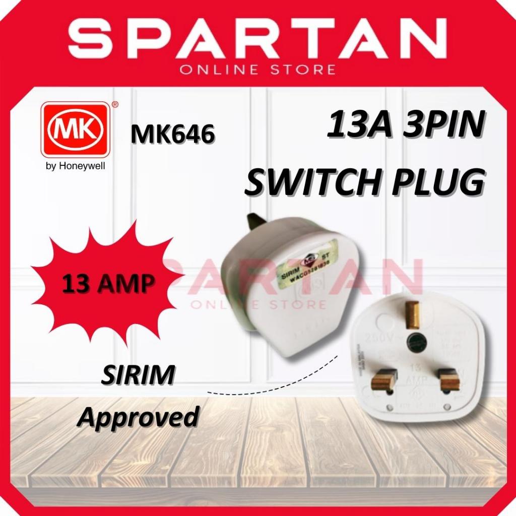 [SIRIM APPROVED] MK 13A 3PIN SWITCH PLUG MK646 | Shopee Malaysia