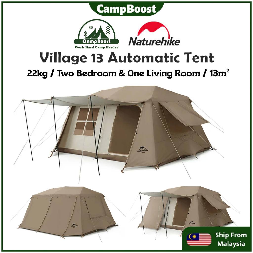CampBoost NATUREHIKE Village 13 Automatic Tent Khemah Camping ...