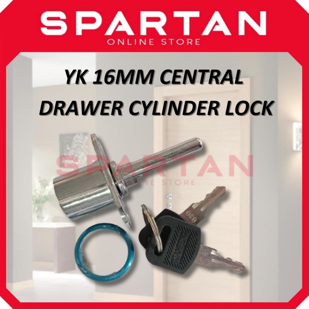 YK 16mm Central Drawer Cylinder Cam Lock Computer Desk Cupboard Locker ...