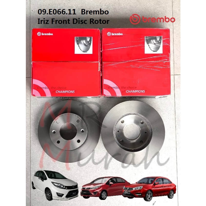 Original Brembo 09.E066.11 Iriz New Persona 2016, New saga 2019 vvt Front Disc Rotor (depan ...