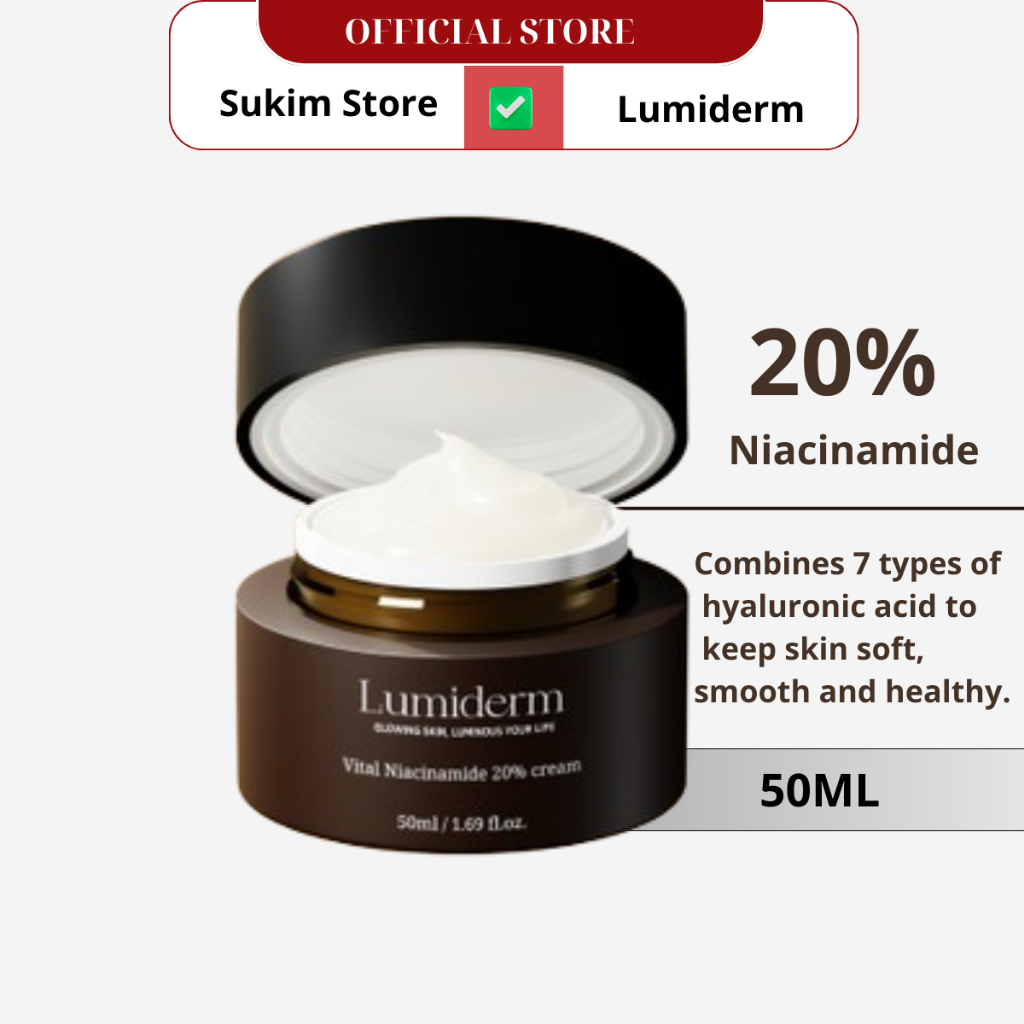 Lumiderm Vita Niacinamide 20% Cream whitens, moisturizes, brightens ...