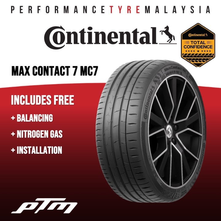 16 17 18 19 20 21 inch Continental MaxContact 7 MC7 Tyre (FREE INSTALLATION/DELIVERY) | Shopee ...