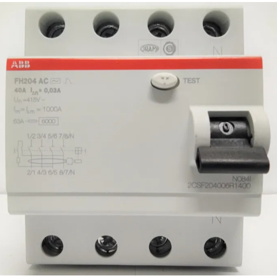 ABB FH204 RCCB ELCB 40A 4P 30MA | Shopee Malaysia