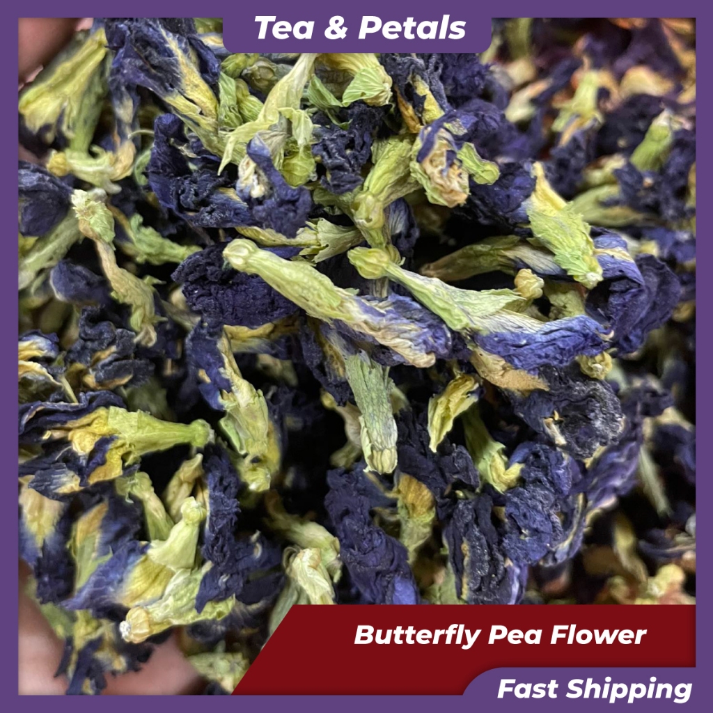 [High Quality] Butterfly Pea Flower Tea Bunga Telang 蝶豆花 蓝蝴蝶 蓝花 花茶 ...
