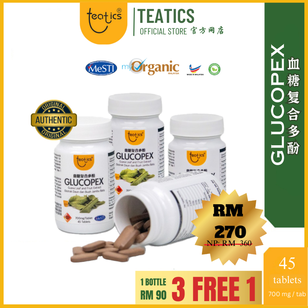 TEATICS OFFICIAL STORE Glucopex 血糖复合多酚 | Shopee Malaysia