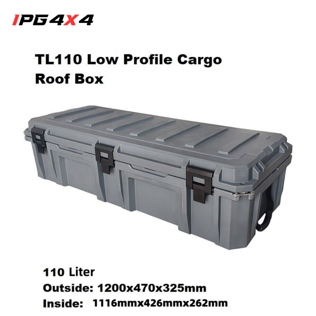 Heavy Duty Storage Box 110L Camping Outdoor Storage Long Flat Box ...