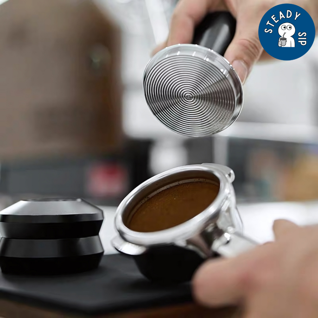 STEADYSIP Coffee Tamper Spring Coffee Press Coffee Station Temper 51mm ...