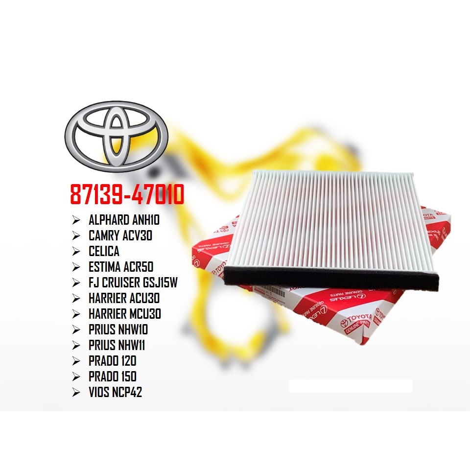 Toyota - Vios NCP42 Alphard ANH10 Camry ACV30 Estima ACR30 Harrier ...