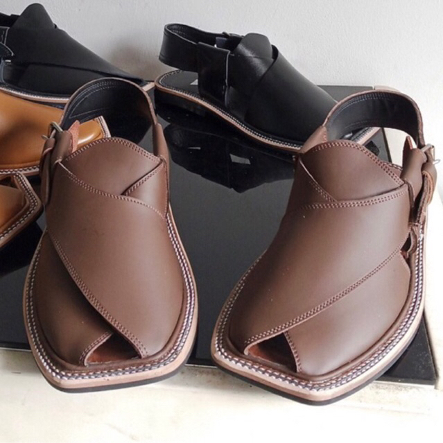 Peshawari Sandal Leather Afghan Handmade | Shopee Malaysia