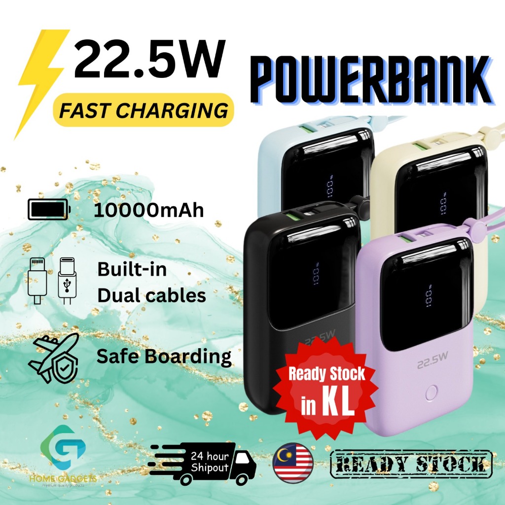 Fast Charge Power Bank Digital Display 10000mAh Built in 20W & 22.5W ...
