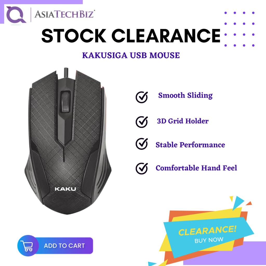 (READY STOCK) KAKUSIGA USB MOUSE | Shopee Malaysia