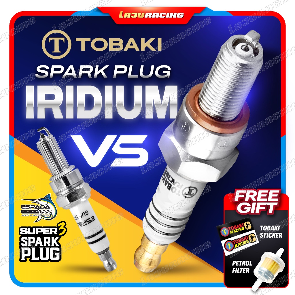 ESPADA RACING Spark Plug Iridium Super3 NMAX NVX NOUVO EGO LC PCX ...