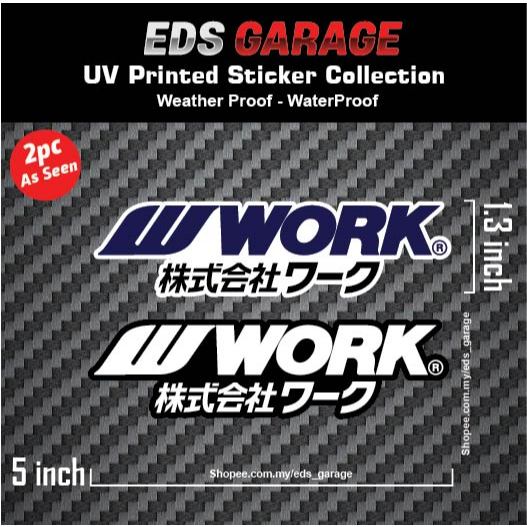 Work wheel stickers jdm | Shopee Malaysia