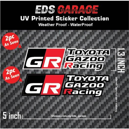 Toyota Gazoo Racing JDM Sticker Performance | Shopee Malaysia