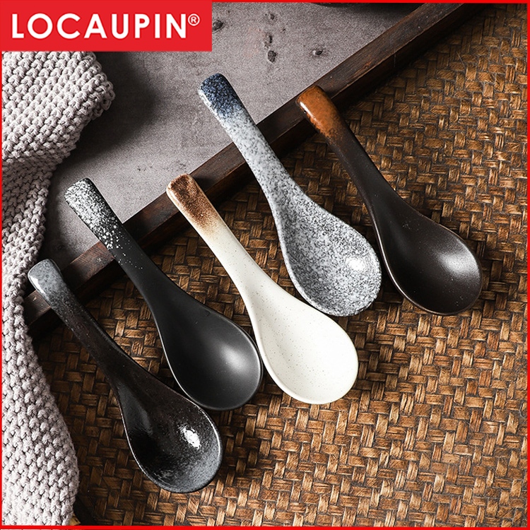 Locaupin Soup Spoons, Ceramic Chinese Soup Spoons, Asian Soup Spoons ...