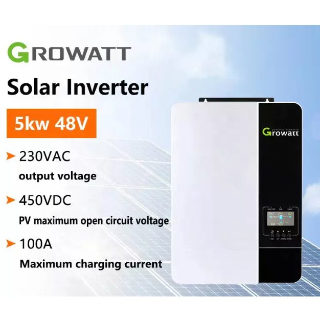 Growatt 48vdc 230vac Off Grid SPF 5000es 5000w 5kw Transformerless Inverter | Shopee Malaysia