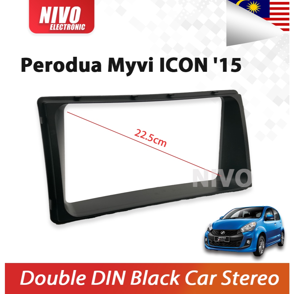 Perodua Myvi Icon 2015 Car DVD Player Casing Double Din | Shopee Malaysia
